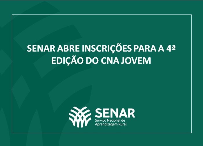 Senar abre inscrições para a 4ª edição do CNA Jovem | Confederação da ...
