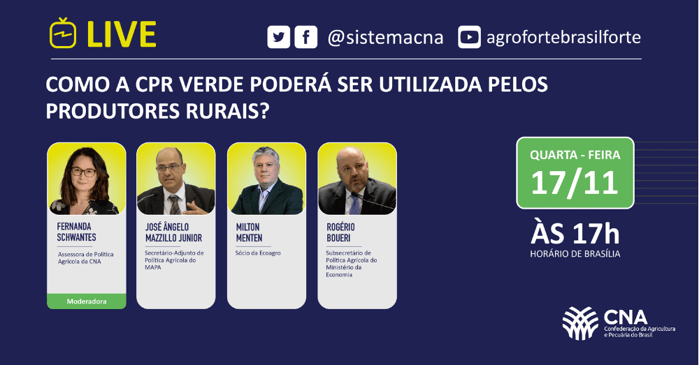 Live - Como a CPR verde poderá ser utilizada pelos produtores rurais ...